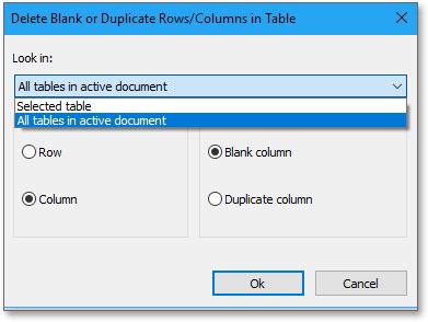 How To Remove Empty Rows And Columns From Tables In Word