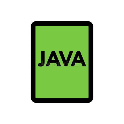 Java Linear Icon Modern Outline Java Logo Concept On White Back Stock