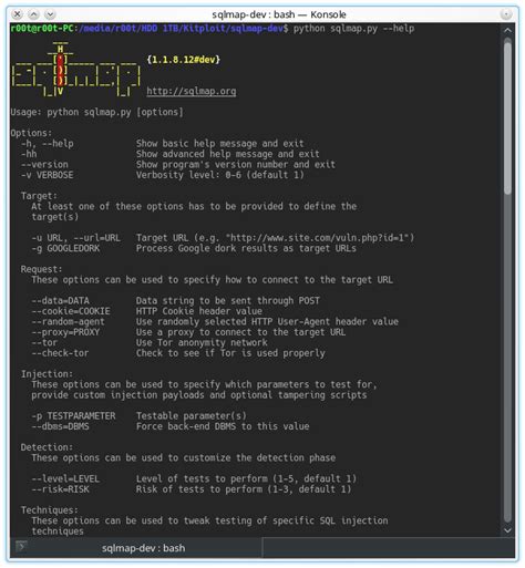 sqlmap v1 1 8 automatic sql injection and database takeover tool artofit
