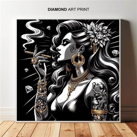 Latina Black And White Art Etsy