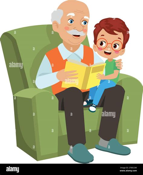 Grandpa Sitting Stock Vector Images Alamy