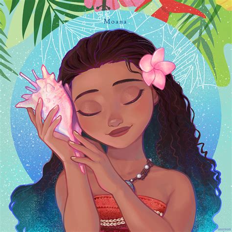 The Big Imageboard Tbib 1girl Bare Shoulders Black Hair Character Name Closed Eyes Conch