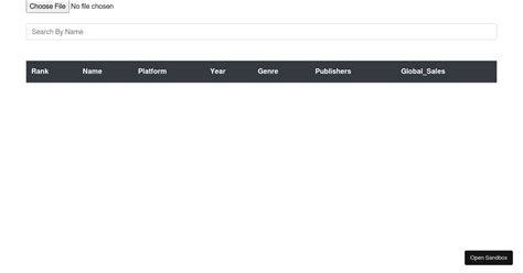 React Csv Parse Forked Codesandbox