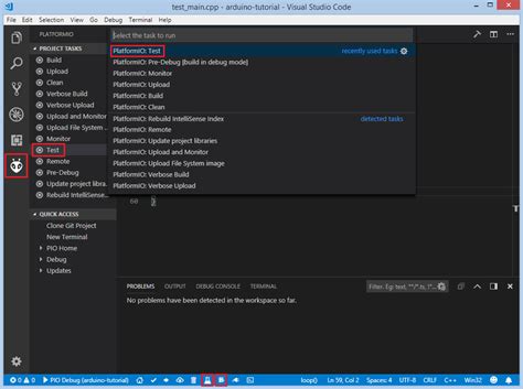get started with arduino and esp32 devkitc debugging and unit testing — platformio v6 1