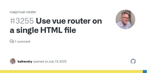 Use Vue Router On A Single Html File Issue Vuejs Vue Router