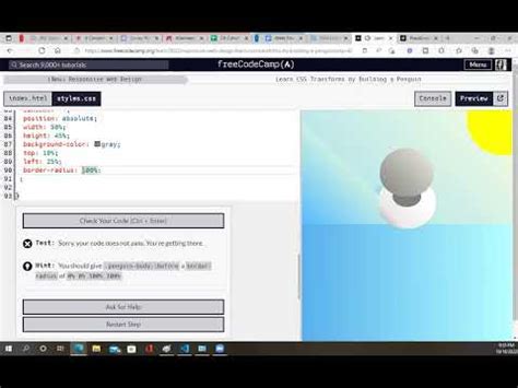 New 2022 Learn CSS Transforms By Building A Penguin Part 3 YouTube