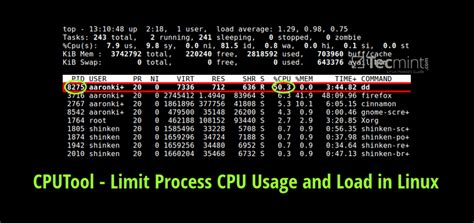 CPUTool Limit And Control CPU Utilization Of Any Process In Linux