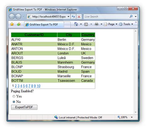 export aspnet gridview to pdf with custom columns widths using itextsharp