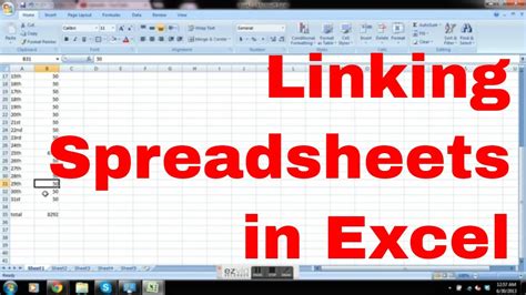 How To Link Data In Excel Worksheets