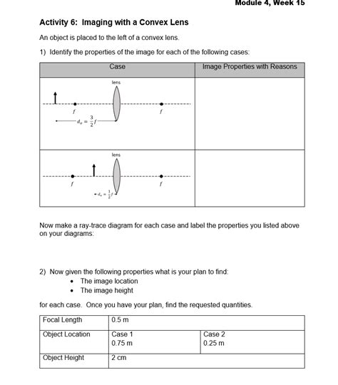 solved module 4 week 15 activity 6 imaging with a convex