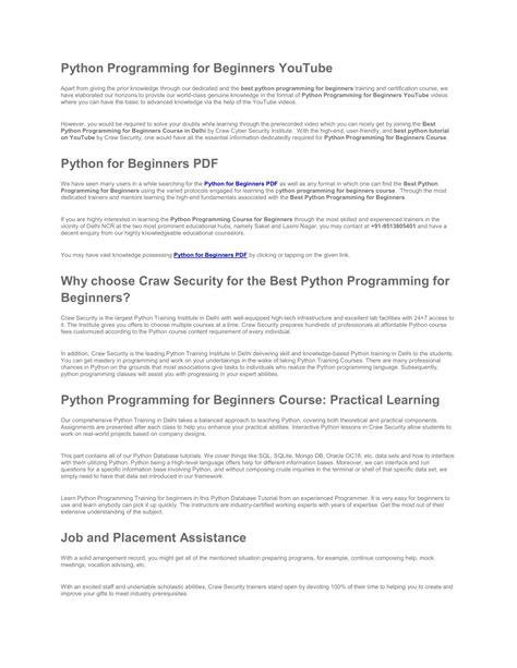 ppt best python programming course for beginners powerpoint presentation id 11399207