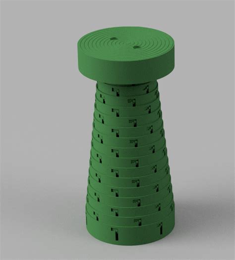 Portable Stool Twist An Sit Por Lindh3d Descargar Modelo Stl Gratuito
