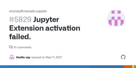 Jupyter Extension Activation Failed Issue 5829 Microsoft Vscode