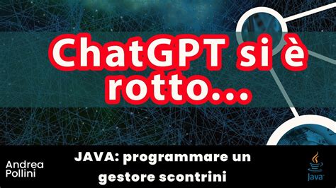programmare con ChatGPT che si è rotto in java gestire scontrini