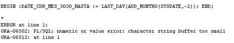 Right Now Ora 06502 Plsql Numeric Or Value Error Character String Buffer Too Small