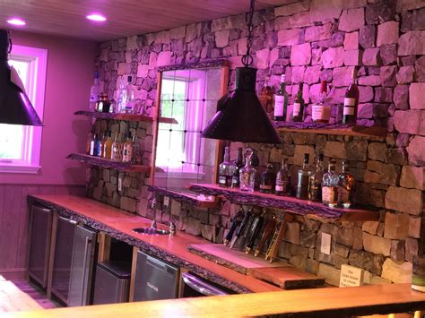 Custom Wet Bar With Phillips Hue Lighting