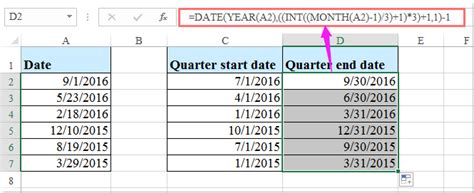 How To Calculate Quarter Start Date Or End Date Based On A Given Date