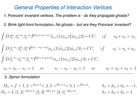 ppt extension of the poincare` group and non abelian tensor gauge fields powerpoint