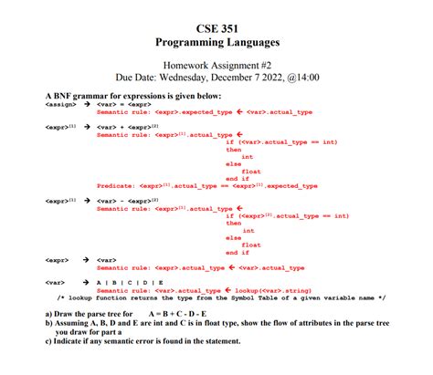 solved cse 351 programming languages homework assignment 2