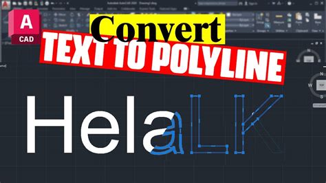 Convert Text To Polyline In Under A Minute Easy Autocad Trick Youtube