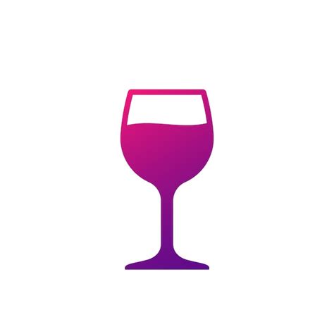 Premium Vector Wineglass Glass With Wine Icon