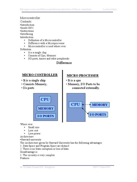 microprocessor and microcontroller module 5 pdf microcontroller central processing unit