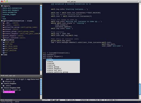 emacs python ide recipe altom