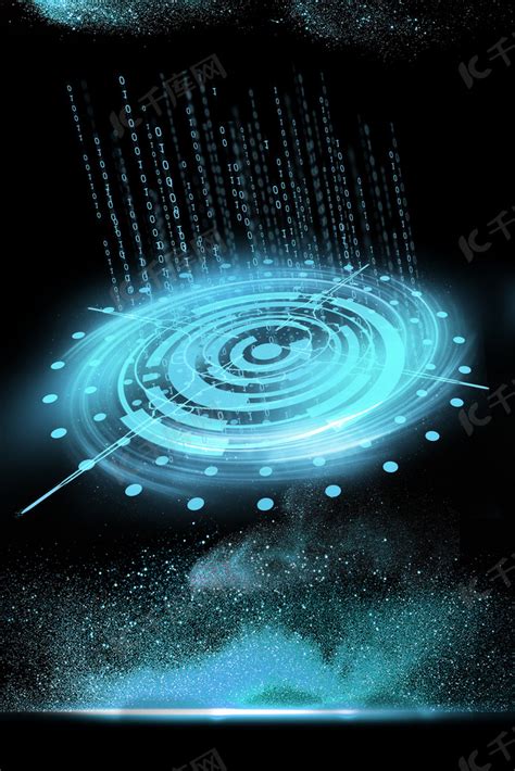 幽深的电子科技未来科幻背景素材背景图片免费下载 千库网