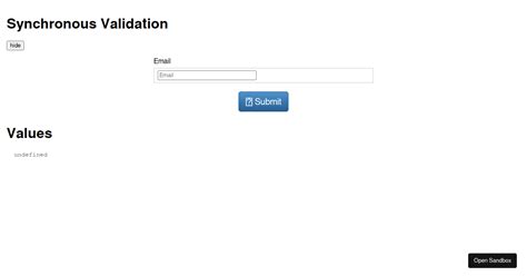 Redux Form Synchronous Validation Codesandbox