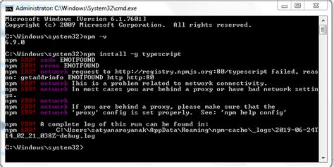 Error While Installing Typescript Using Npm Issue 32061 Microsoft