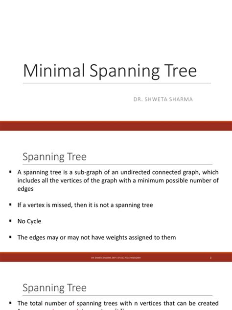 minimal spanning tree pdf mathematical concepts discrete mathematics