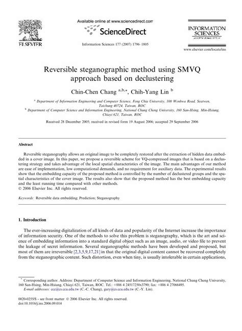 pdf reversible steganographic method using smvq approach based on declustering dokumen tips