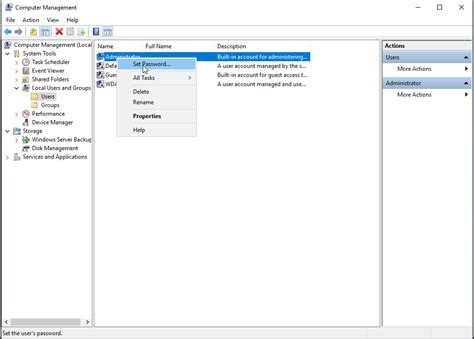 How To Change A User Password In Windows Server 2019