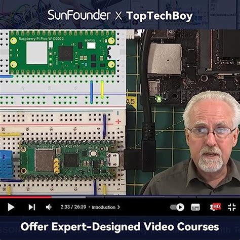 sunfounder ultimate starter kit for raspberry pi pico w with video courses 450 items 117
