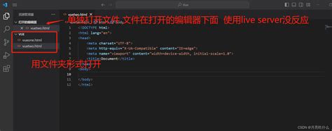 在vs code中live server无法打开html文件 live server html 304 csdn博客