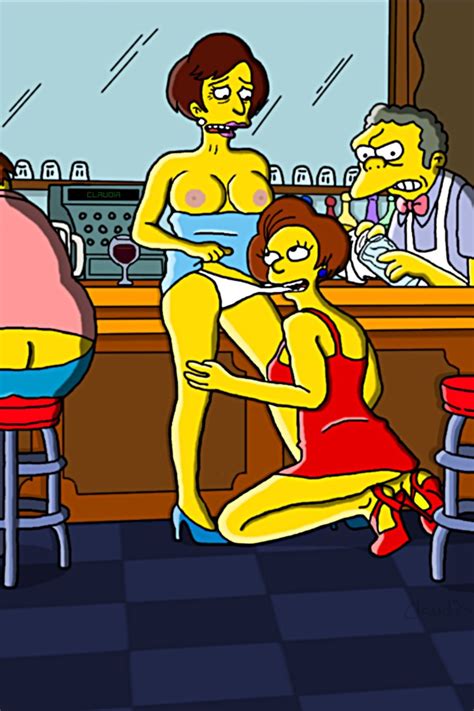 Rule 34 Barney Gumble Breasts Clothes Color Edna Krabappel Female High Heels Indoors Male Moe