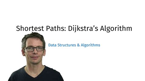 shortest paths dijkstra s algorithm youtube