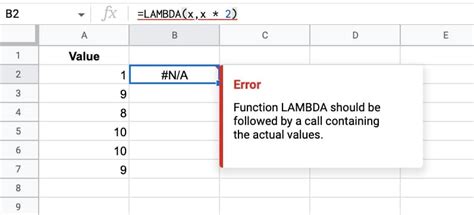 LAMBDA Function In Google Sheets