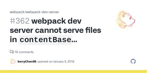 Webpack Dev Server Cannot Serve Files In ContentBase Directory
