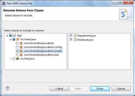 Generate XSD From JAXB Java Classes Using Eclipse