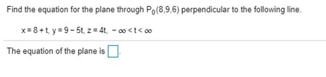 solved find the parametrization for the line segment joining