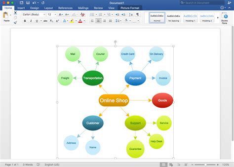 add a concept map to ms word conceptdraw helpdesk