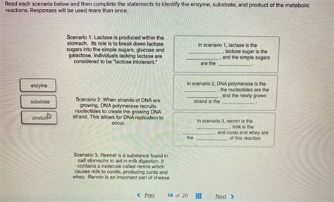 solved read each scenario below and then complete the
