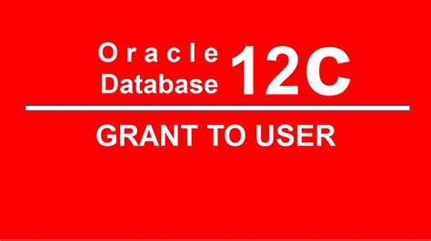 oracle sql plsql 12c tutorial 6 how to give grant to new user youtube