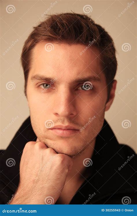 Handsome Caucasian Male Stock Image Image Of Looking 30255943
