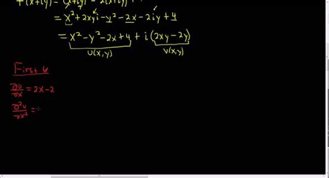 verifying laplace s equation for a complex valued function laplace complex analysis math videos