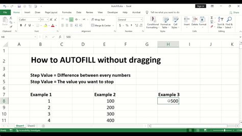 How To Autofill In Excel Without Dragging Using Fill Series YouTube