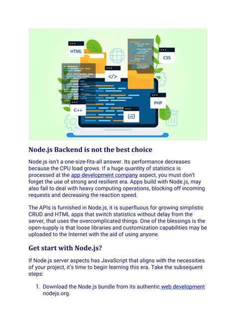 PPT When How And Why Use Node Js As Your Backend PowerPoint