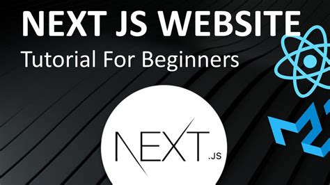 next js website for beginners material ui next js project series youtube