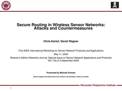 ppt secure routing in wireless sensor networks attacks and countermeasures chris karlof